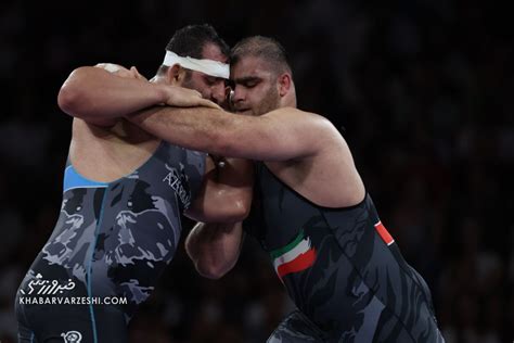 عکس دراماتیک‌ترین صحنه در المپیک پاریس؛ خداحافظی کشتی‌گیر ایرانی‌الاصل