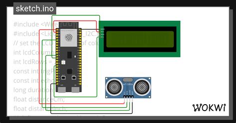 ESP32 Ultrasonic Simulation - Wokwi ESP32, STM32, Arduino Simulator