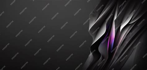 Premium Photo Abstract Black And Purple Banner Background With Empty