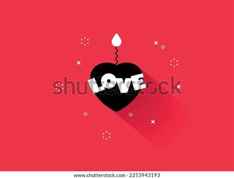 Exploding Heart Fuse Fire Passion Valentines Stock Vector Royalty Free 2253943193 Shutterstock