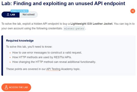 finding and exploiting an unused api endpoint writeup cyberhub es