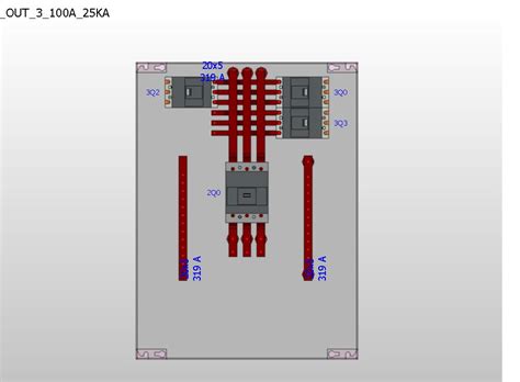 Typical ABB SMDB Panel Incomer Up To 250A Adjustable Outgoing 3x Up To 100A 25KA Panels And