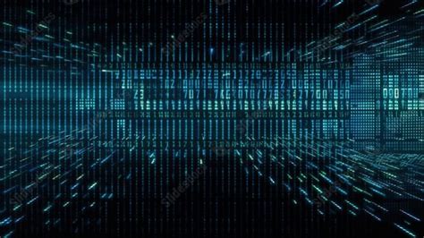 Exploring Computer Data Technology Through Motion 3d Illustration Of
