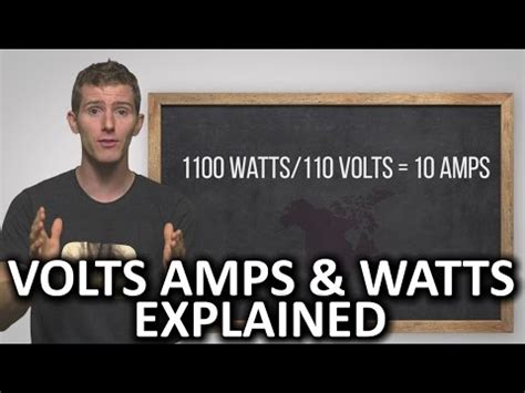 The Difference Between Watts Volts And Ohms
