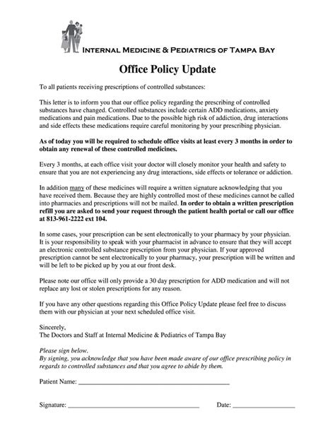 Fillable Online Controlled Substance Agreement Internal Medicine Fax Email Print Pdffiller