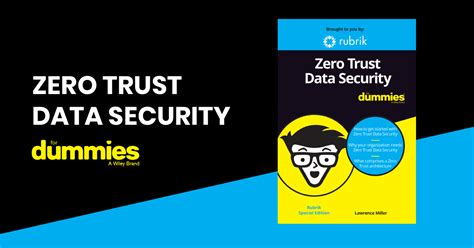 Zero Trust Data Security For Dummies Rubrik