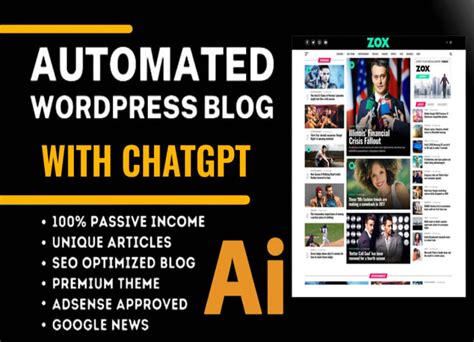 Build Automated Wordpress Blog Website With Chatgpt Ai By Wpwebster