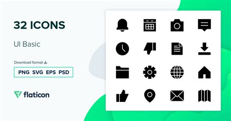 Ui Basic Icon Pack Black Fill 32 Svg Icons
