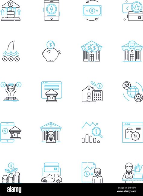 Web Shopping Linear Icons Set E Commerce Online Shopping Cybermall Click And Mortar