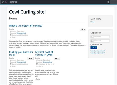 Curling Hackthebox A Cyber Journey