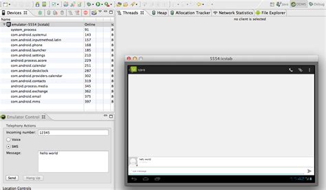 Simulating Sms On Android Tablet For Application Testing Stack Overflow