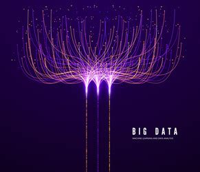 Big Data Machine Learning And Analysis Royalty Free Vector