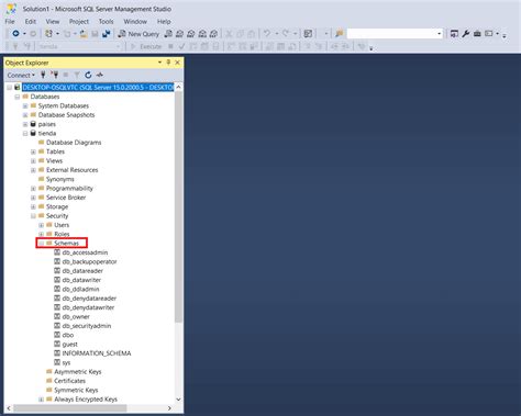 CREATE SCHEMA Statement In Transact SQL
