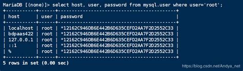 Mysql—修改数据库root用户密码mysql修改root密码 Csdn博客