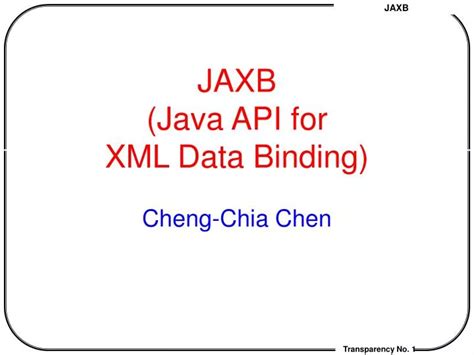Ppt Jaxb Java Api For Xml Data Binding Powerpoint Presentation