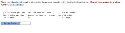 Solved Given The Following Information Determine The Amount