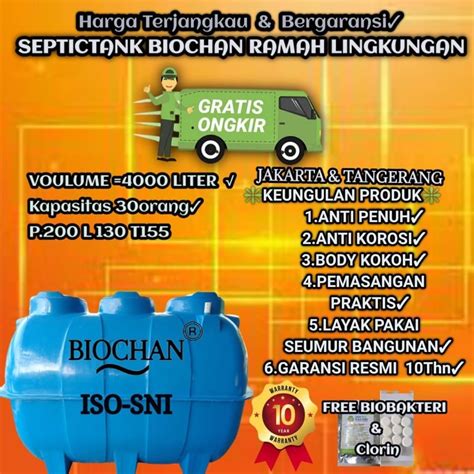 Jual Septic Tank Bio Biotech Biofil Biotaff Biotank 4000l Shopee Indonesia