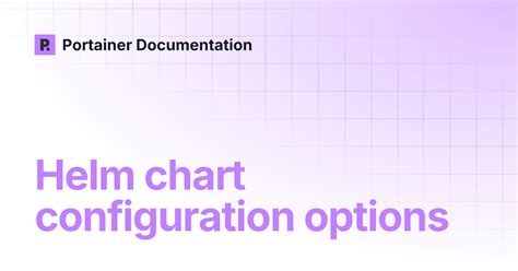 Helm Chart Configuration Options Portainer Documentation