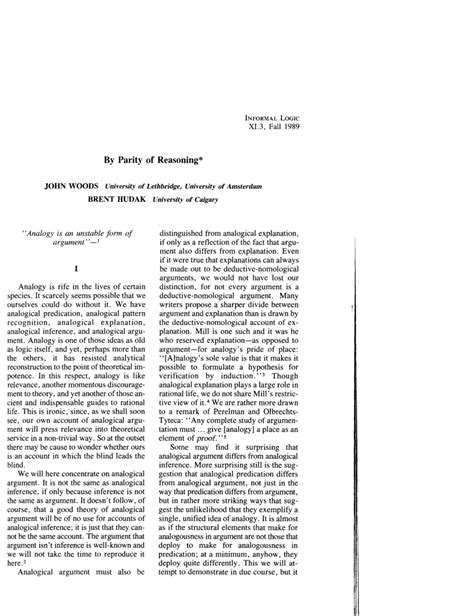 Pdf By Parity Of Reasoning