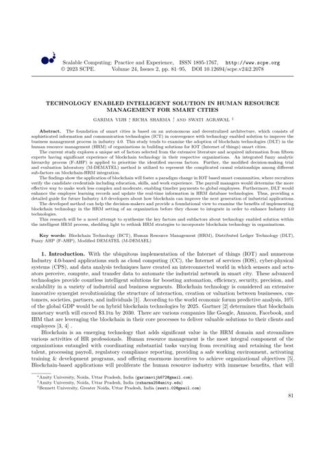 Pdf Technology Enabled Intelligent Solution In Human Resource
