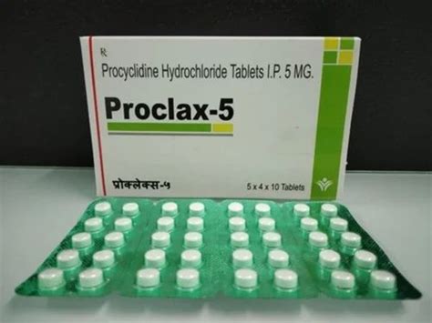 Procyclidine 5mg Tablets At ₹ 20 Stripe Procyclidine Hcl Tablets In