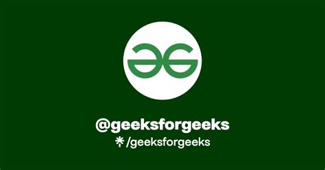 Geeksforgeeks Linktree