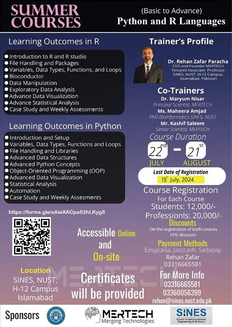 Rprogramming Pythonprogramming Dataanalysis Visualization Nust