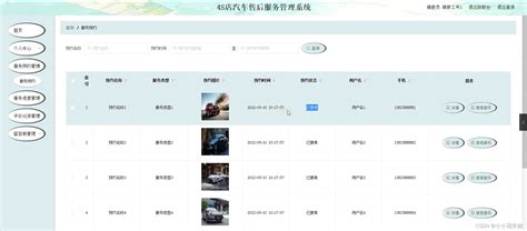 springboot毕设项目4s店汽车售后服务管理系统14nmmjava vue mybatis maven mysql sprnig） 汽车