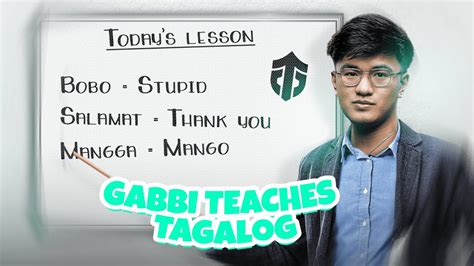 Gabbi Teaches Tagalog Entity Dota Youtube