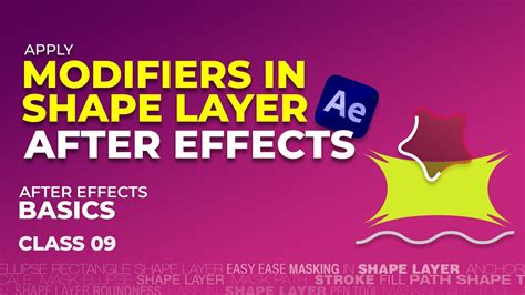 apply shape layer modifiers in adobe after effects after effects for