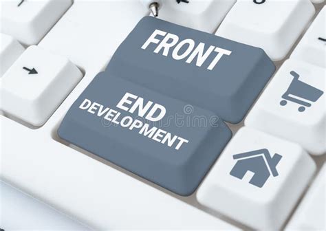 conceptual caption front end development internet concept altering