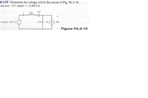 Solved Determine The Voltage Vt In The Circuit Of Fig
