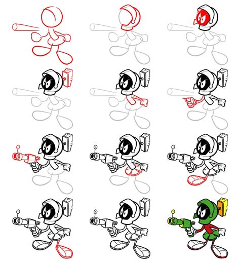 10 Easy And Cute Marvin The Martian Drawing Ideas Drawing Photos