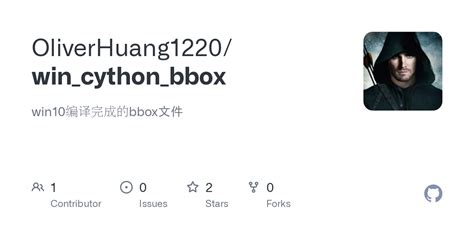 github oliverhuang1220 win cython bbox win10编译完成的bbox文件