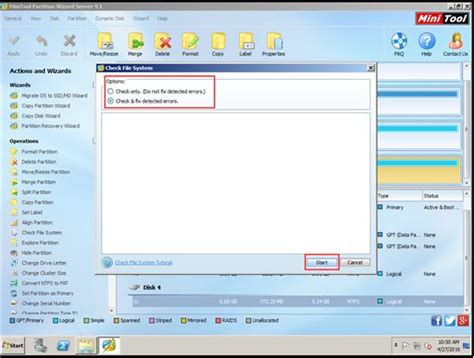 Several Clicks To Check Windows File System