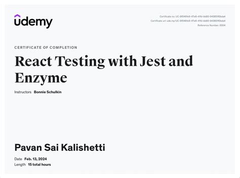 Pavan Sai Kalishetti On Linkedin Jest Enzyme Unittesting Reactjs Certification