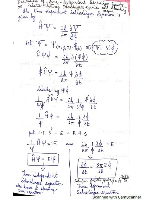 Solution Relation Between Standing Wave And Schrodinger Equation