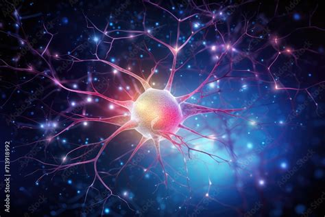 Neuronal Network Neurons Brain Synapses Connections To Peripheral