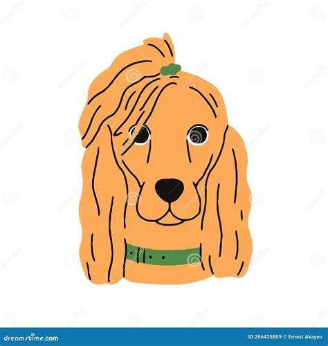 English Cocker Spaniel Breed Cute Dog Avatar Canine Animal Head