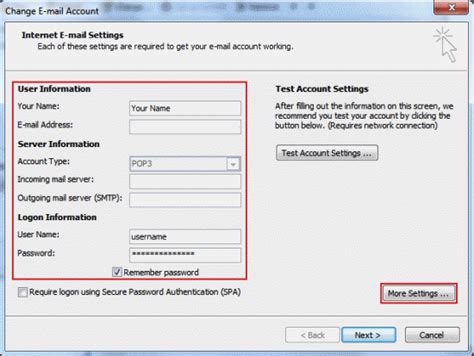 Check Or Change Email Settings Microsoft Outlook 2007 John Lewis Broadband