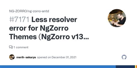 Less Resolver Error For Ngzorro Themes Ngzorro V13 Upgrade · Issue 7171 · Ng Zorrong Zorro