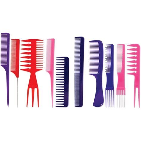 10 Piece Assorted Comb Set In Roll Up By Aristocrat Pure Spa Direct