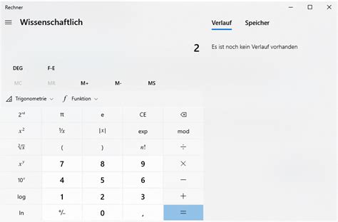 Windows Calculator Where Is The E X Euler S Number To The Power Of X Button Super User