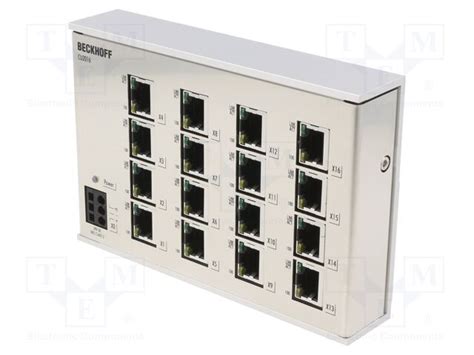 Cu2016 Beckhoff Automation Switch Ethernet Unmanaged Number Of Ports 16 24vdc Rj45 Ip20