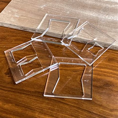 4 Pcs Butterfly Inlay Templates Bowtie Router Template Jig Router Templates For