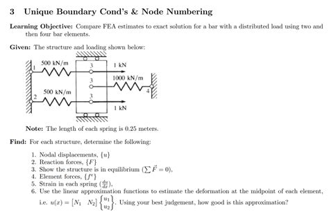 solved 3 unique boundary cond s and node numbering learning