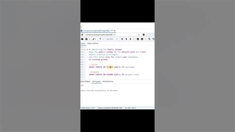 How To Retain The Public Schema In Postgresql Best Postgresql Tutorial Shorts Youtube