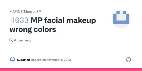 Mp Facial Makeup Wrong Colors · Issue 633 · Mafinsmenyoosp · Github