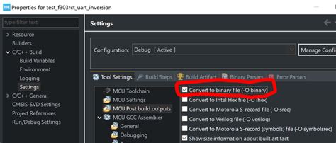 Solved Where To Check Final Binary Size On Cubeide180