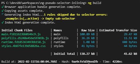 Bug Ng Build Cause Warnings With Pseudo Selectors In Is Where Issue Angular